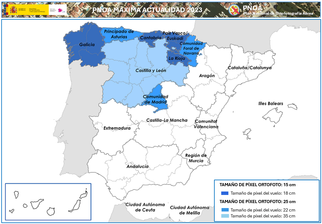 Fotogramas PNOA - Plan Nacional de Ortofotografía Aérea