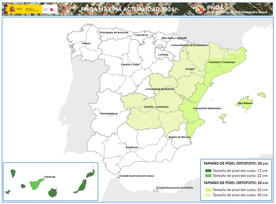 Fotogramas PNOA - Plan Nacional de Ortofotografía Aérea